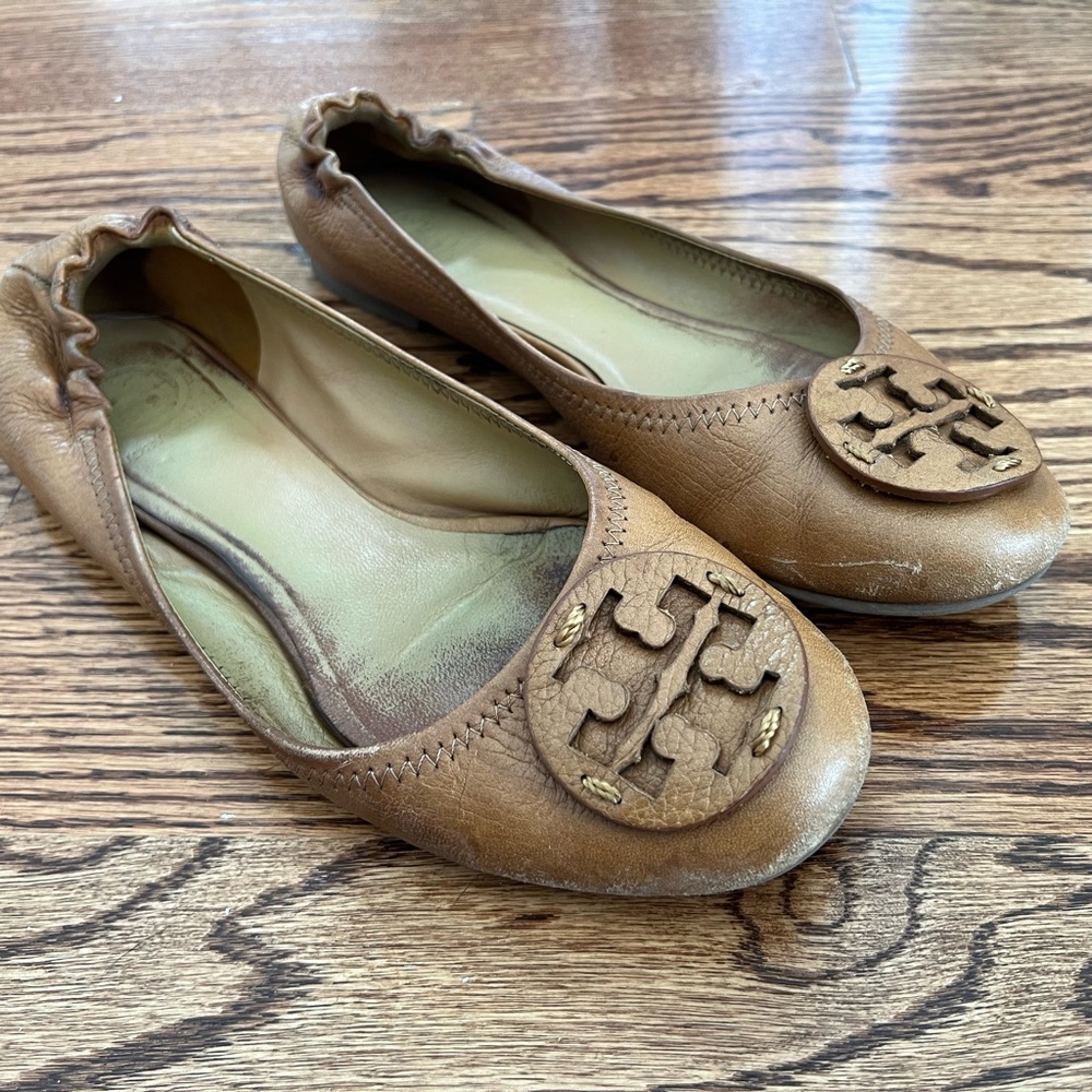 Tory Burch Reva Tan Ballet Flat - Gem